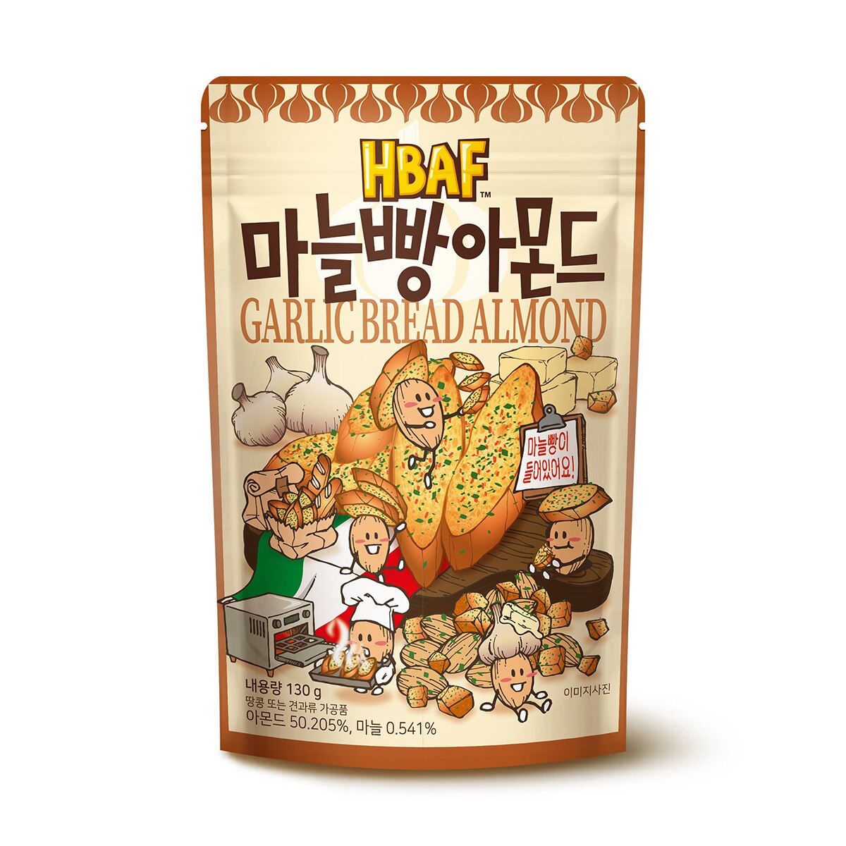 HBAF 마늘빵 아몬드 130g x 7봉 | 코스트코 코리아