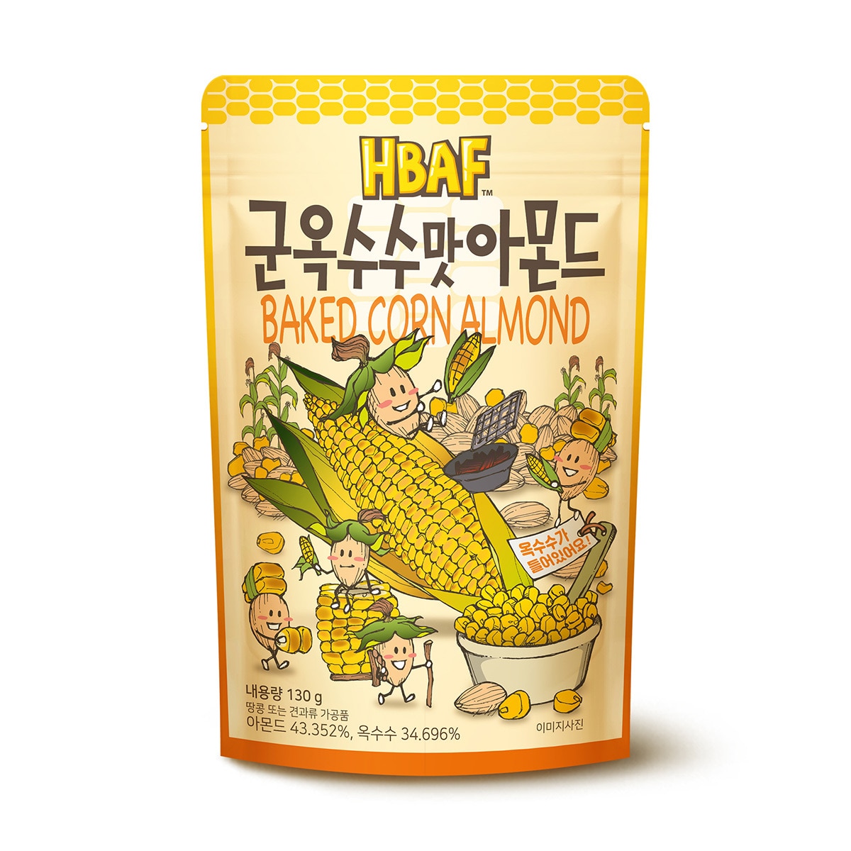 HBAF 군옥수수맛 아몬드 130g x 7봉 | 코스트코 코리아
