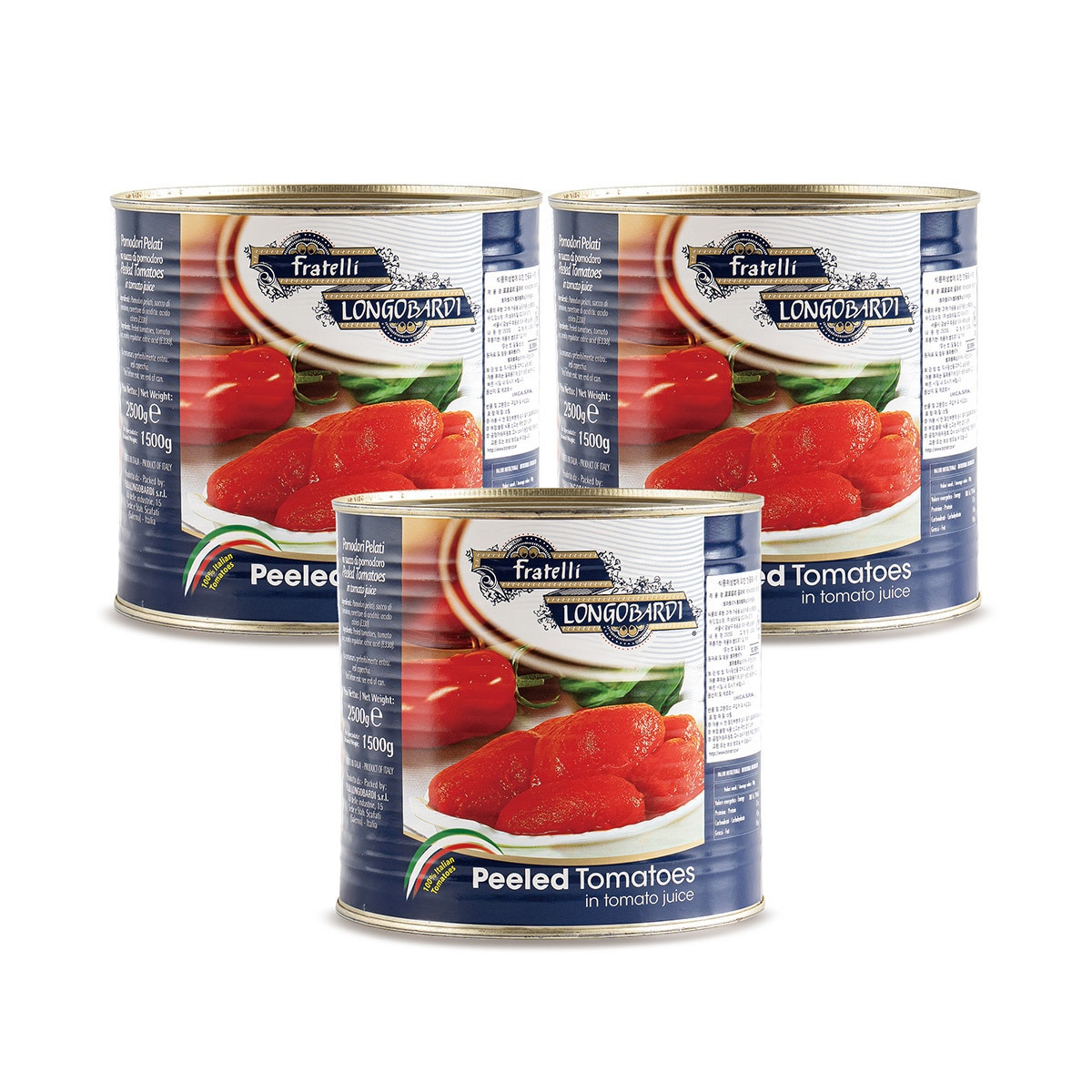 프라텔리 롱고발디 토마토 홀 2.5kg x 3 | 코스트코 코리아