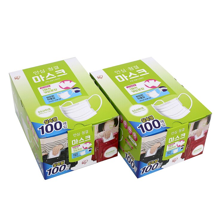 아이리스 일회용 마스크 100매 x 2-SS사이즈 | Costco 코리아