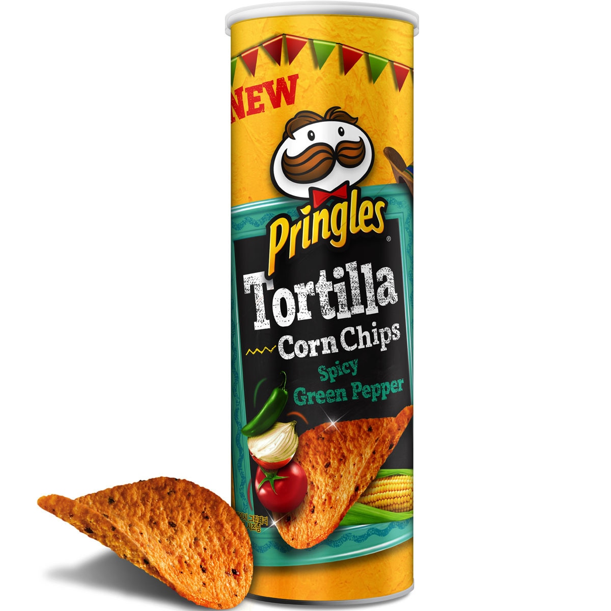 프링글스 또띠아 스파이시 그린페퍼 110g x 12팩 | 코스트코 코리아