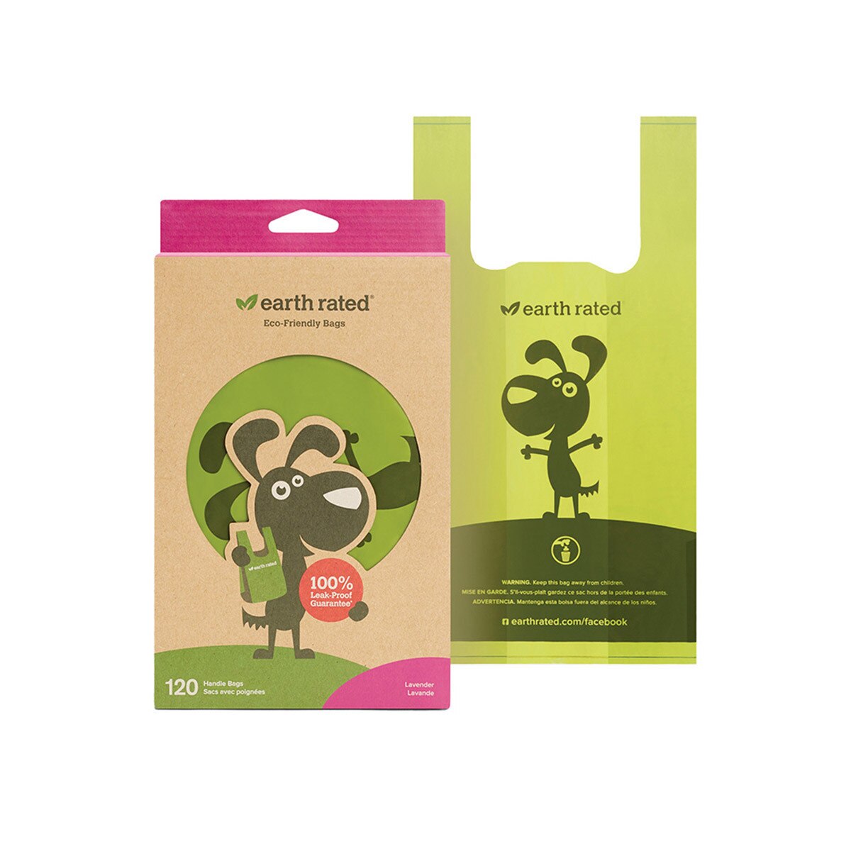 Earth Rated 풉백 손잡이형 배변봉투 120매 x 3개 | 코스트코 코리아